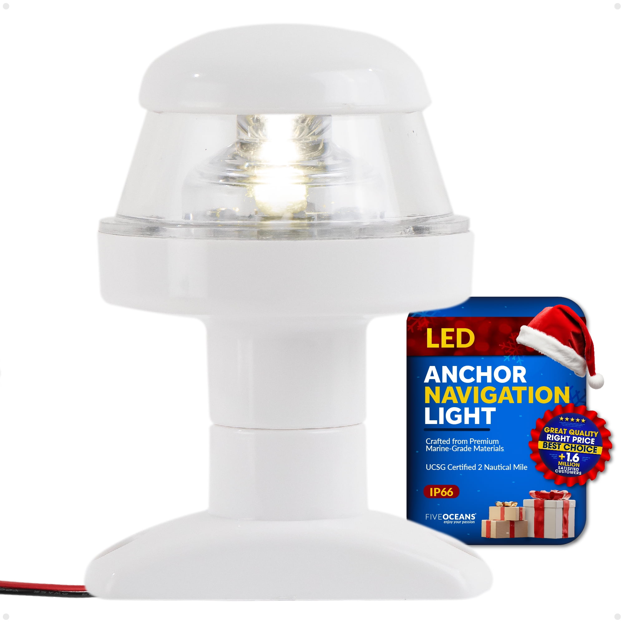 Five Oceans Anchor Light - Stern Lights for Boats, Boat Lights ...