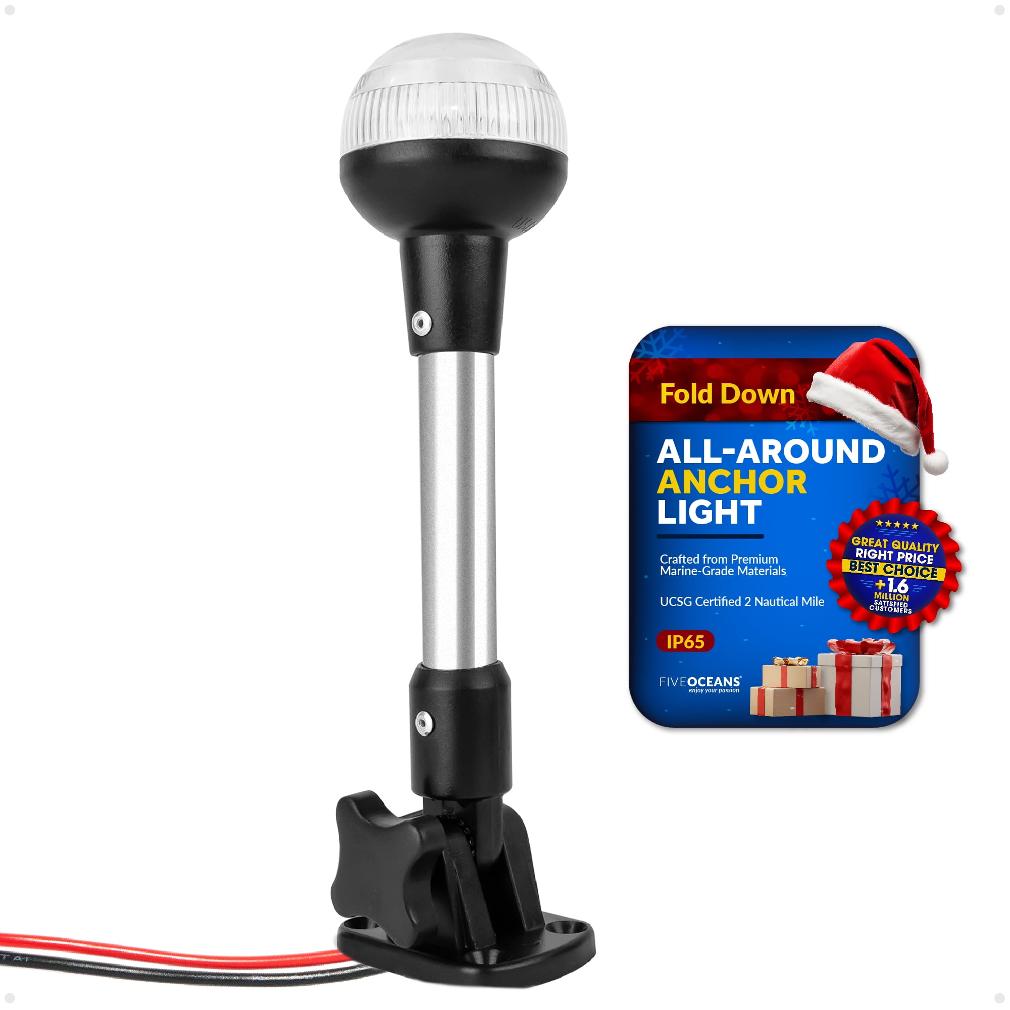Five Oceans Anchor Light - Stern Lights for Boats, Boat Stern Light ...