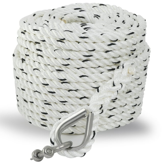 Five Oceans Anchor Line 5/8 inch x 200 ft - Anchor Rope Line - Marine ...