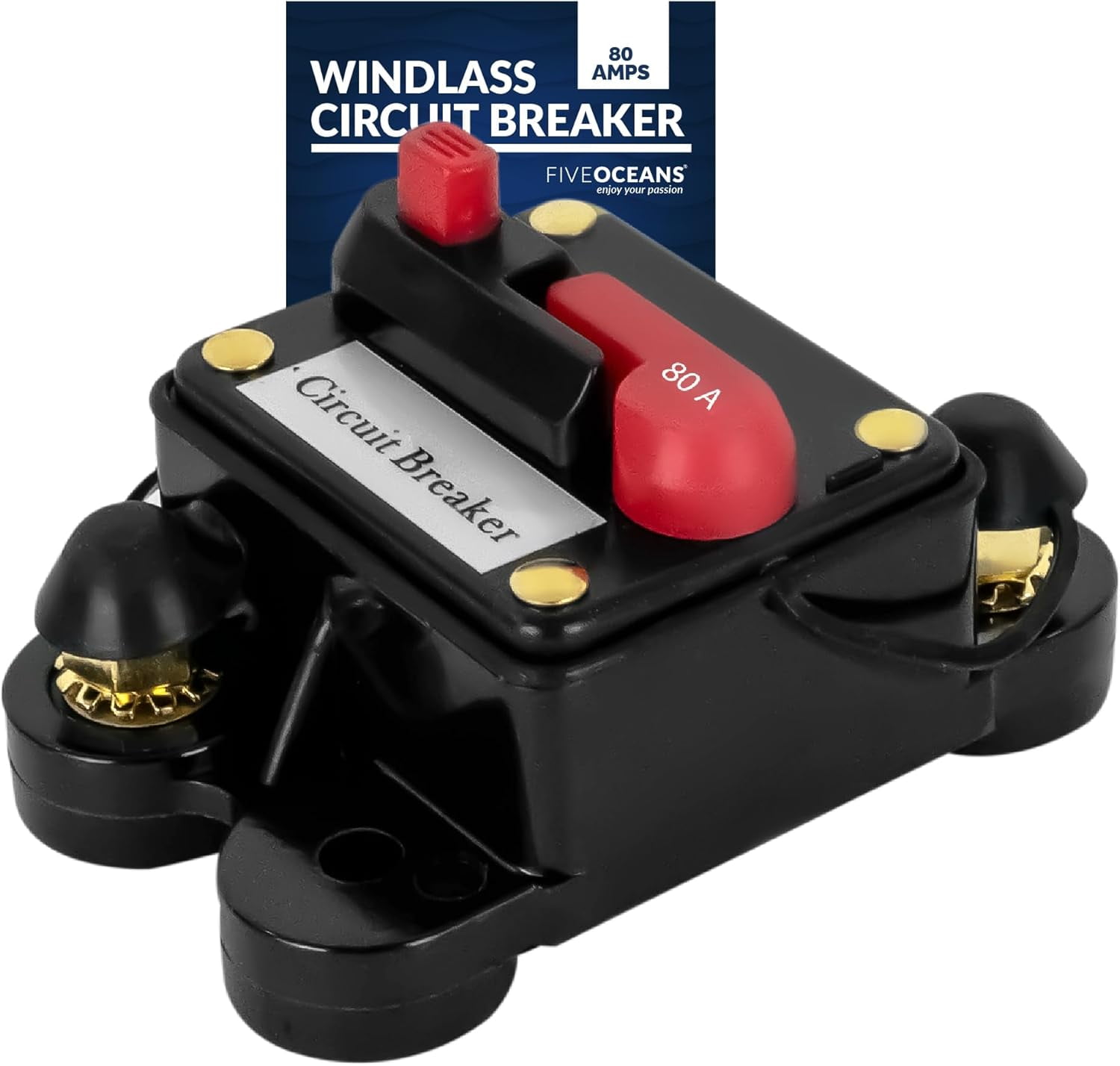 Five Oceans Anchor Windlass Circuit Breaker with Manual Reset Button ...