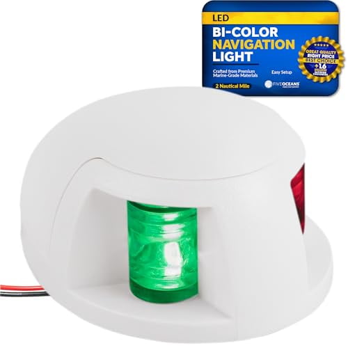 Five Oceans Boat Navigation Lights - LED Bow Light, Navigation Lights ...