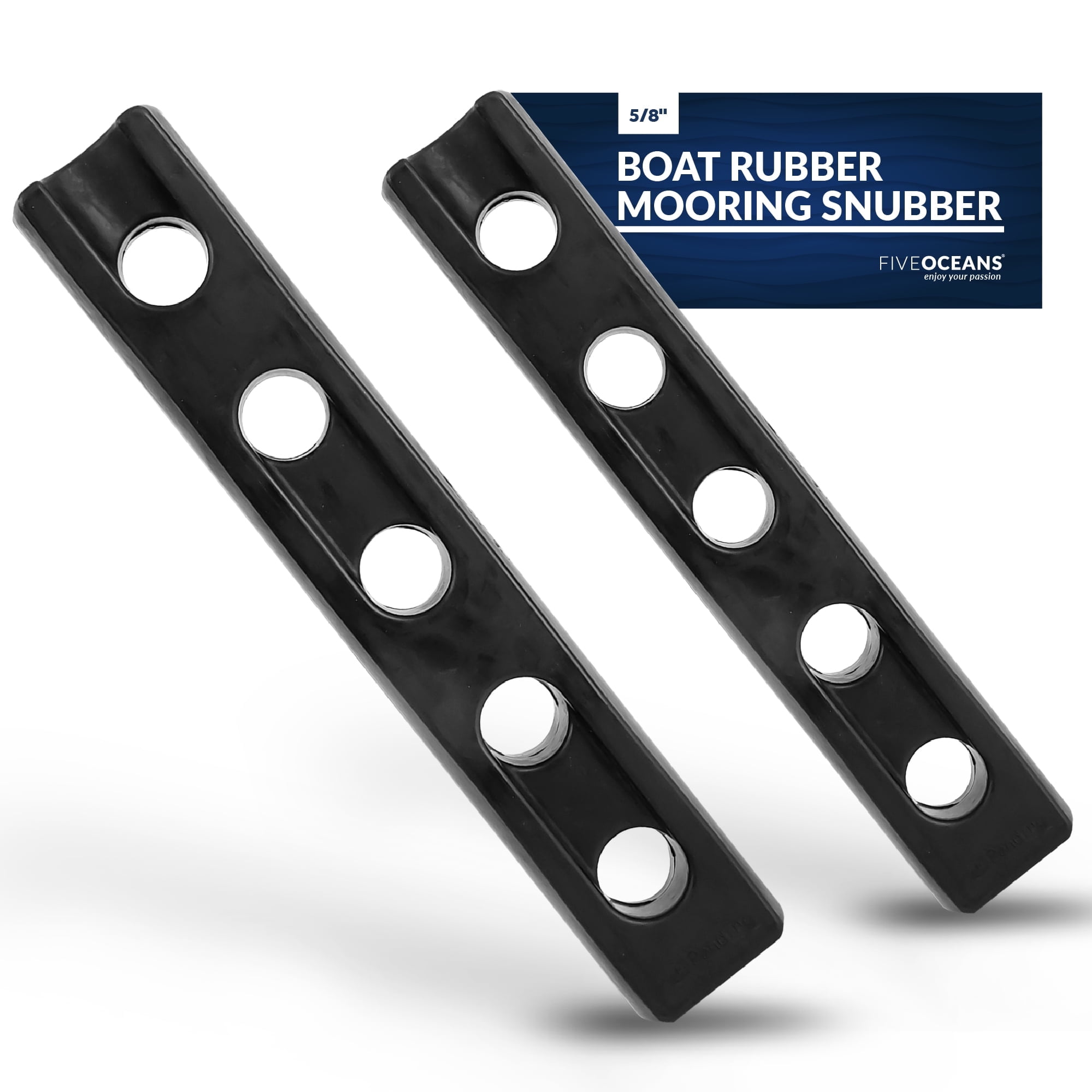 Five Oceans Boat Rubber Mooring Snubber 5/8-13/16 in. Rope (Pair ...