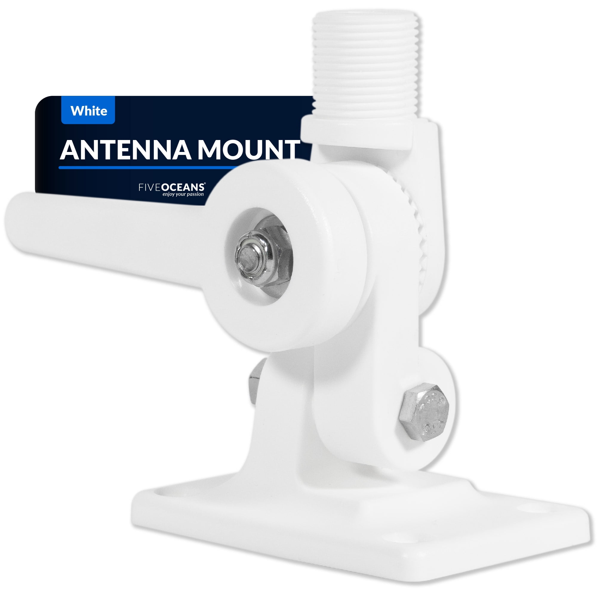Five Oceans Boat VHF Marine Radio Antenna Mount White Nylon - FO4766 ...