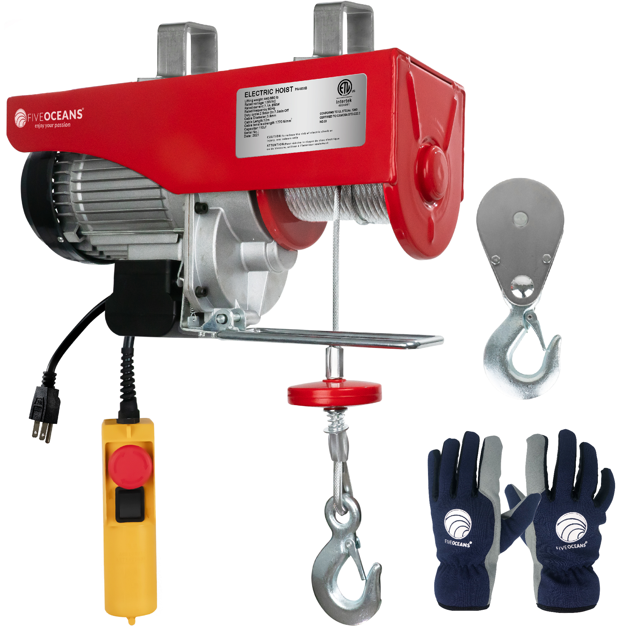 Series 602 Mini Rachet Lever Hoist, 550 lb Capacity, 5 ft Lifting ...