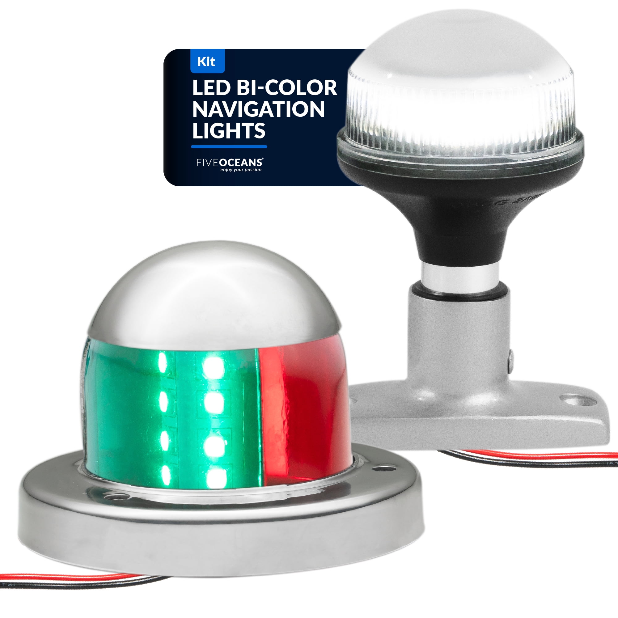 Five Oceans LED Anchor Light - Stern Lights for Boats and Boat ...