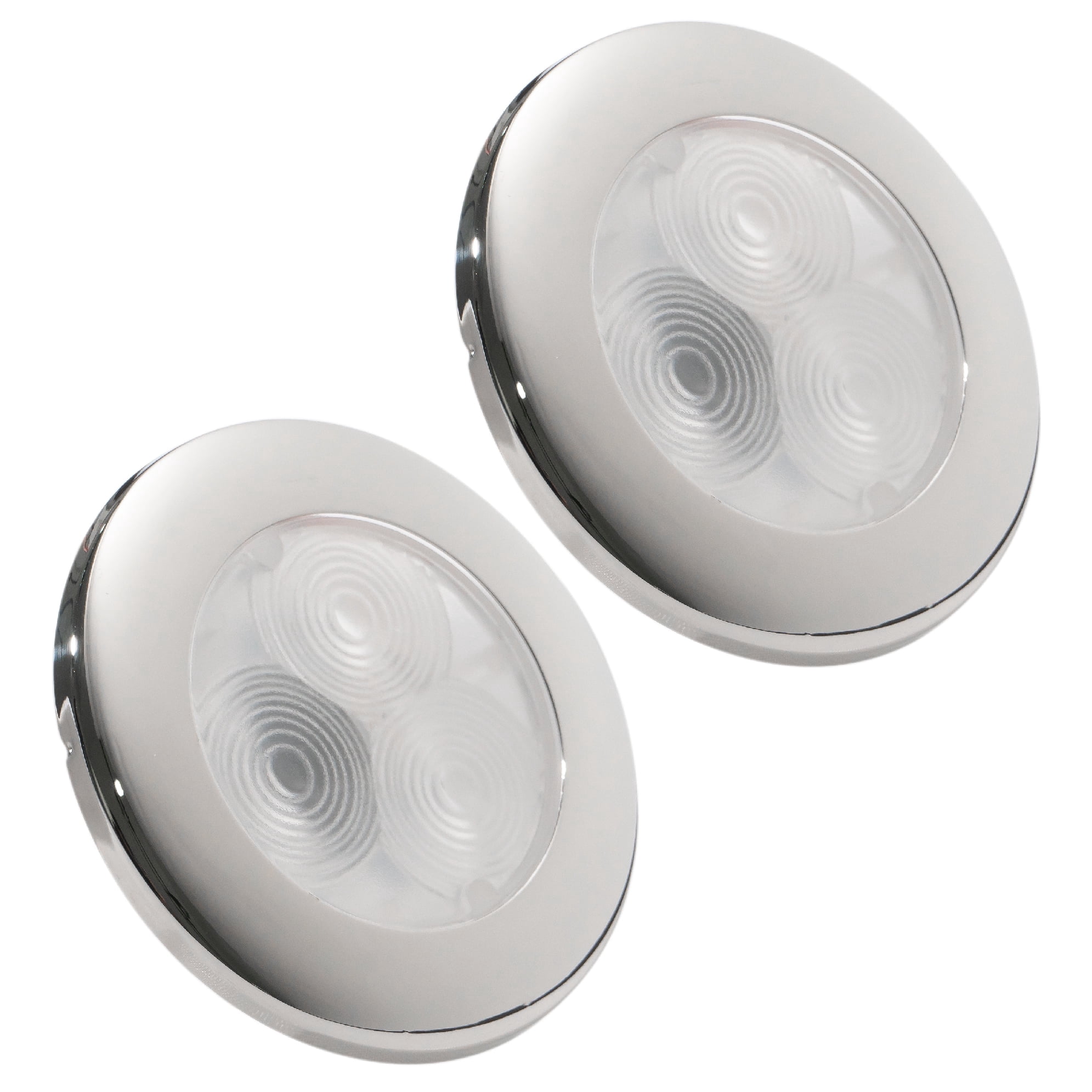 Five Oceans LED Marine Courtesy Lights, 2 Pack 3 Inch Boat Ceiling ...