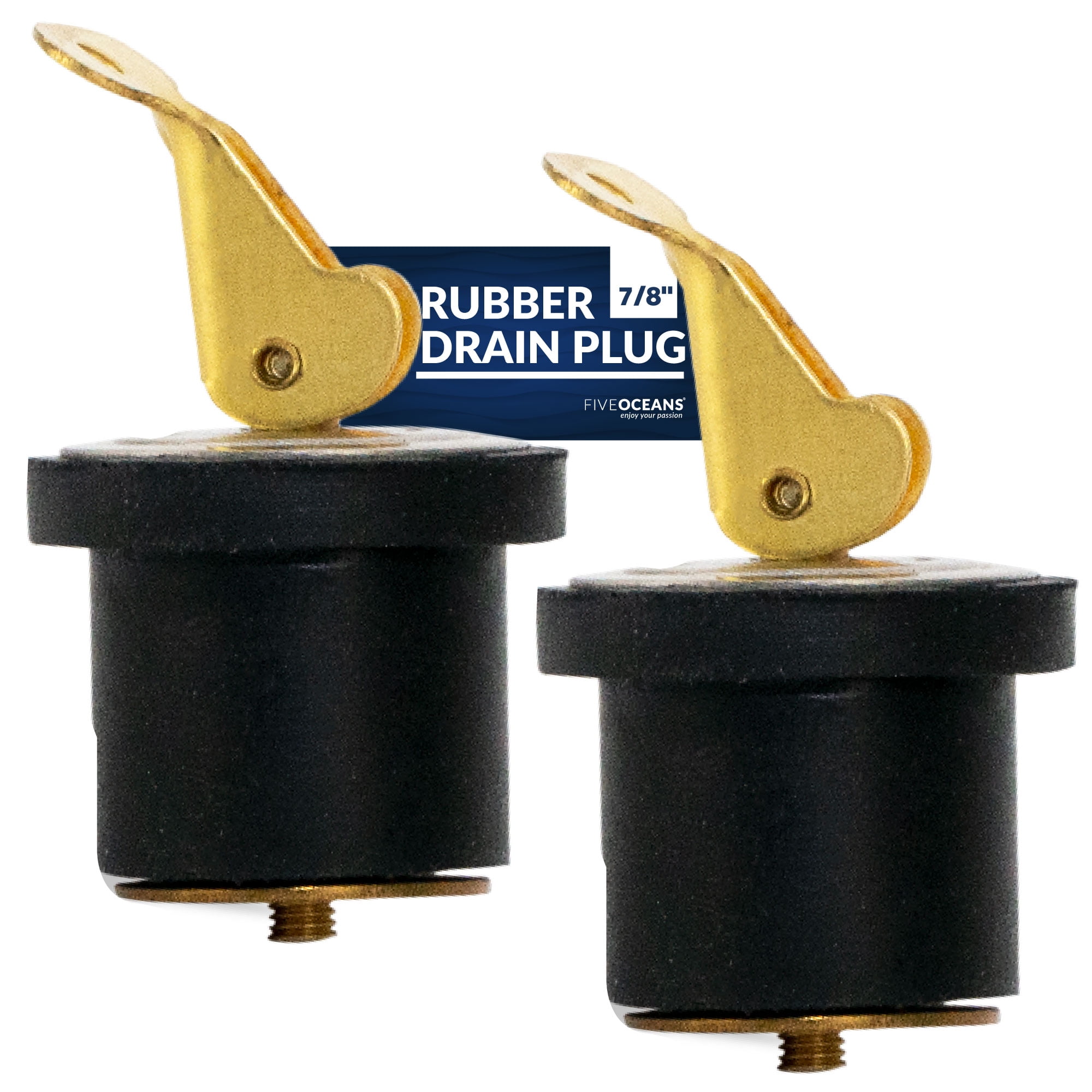 Five Oceans Livewell Bailer Drain Plug, For 7/8-Inch Diameter Drains ...