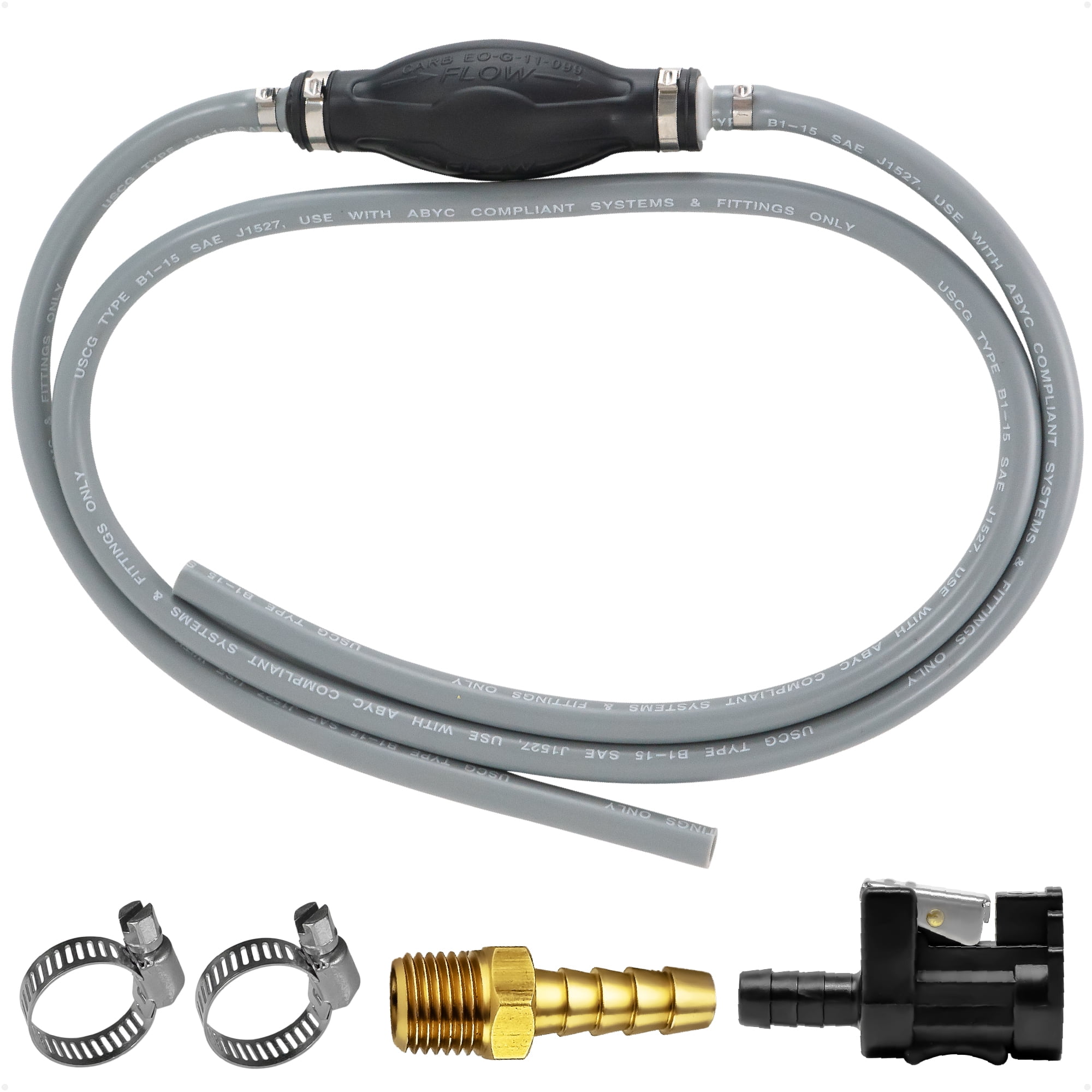 Five Oceans Marine Boat Fuel Line Kit for Mercury Outboards, 3/8-Inch x ...