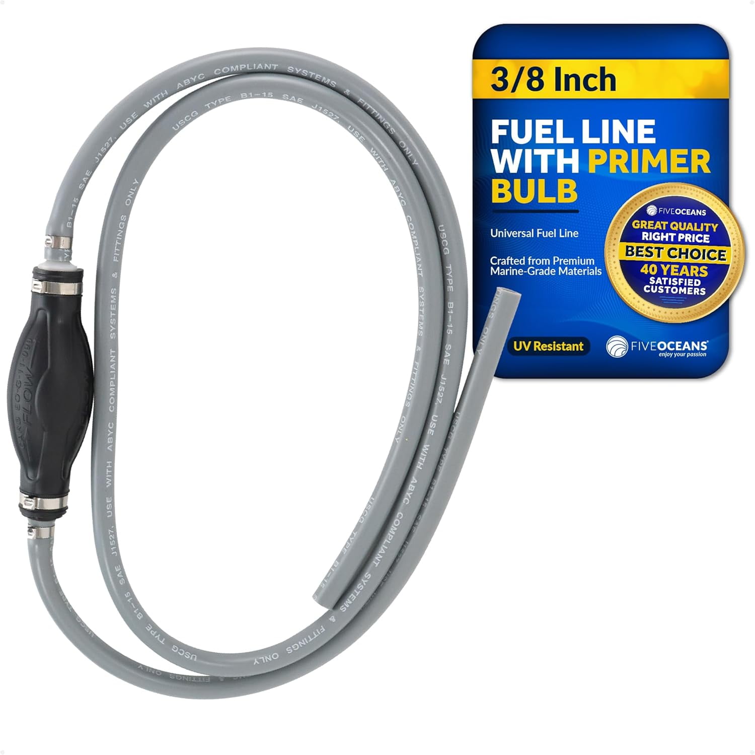Five Oceans Marine Boat Fuel Line, Universal Outboard Fuel Line with ...