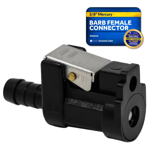 Five Oceans Mercury 3/8" Barb Female Fuel Line Connector, Fits All ...