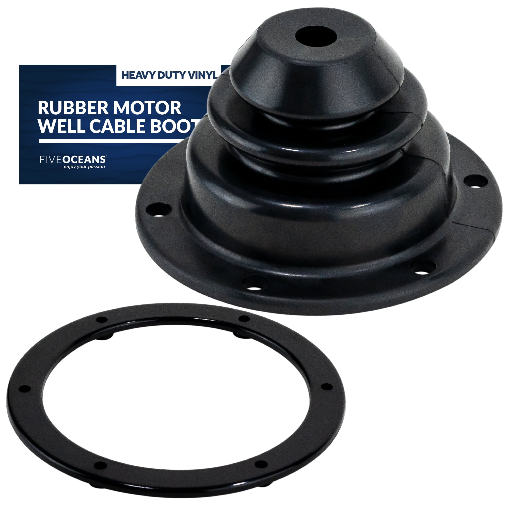 Five Oceans Motor Well Boot, Cable Boot, Covers Holes Up To 5-1/2 ...