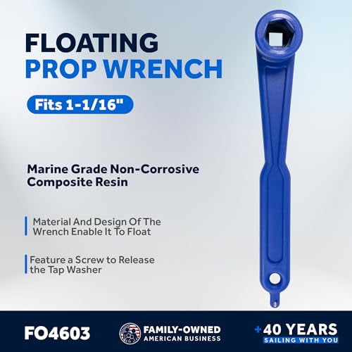 Five Oceans Prop Wrench, Floating Boat Propeller Wrench 1 1/16 Inches ...