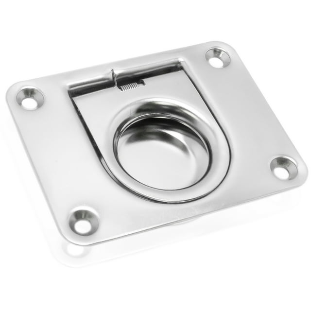 Five Oceans Rectangular Recessed Hatch, Boat Spring Loaded Pull Ring 3 ...
