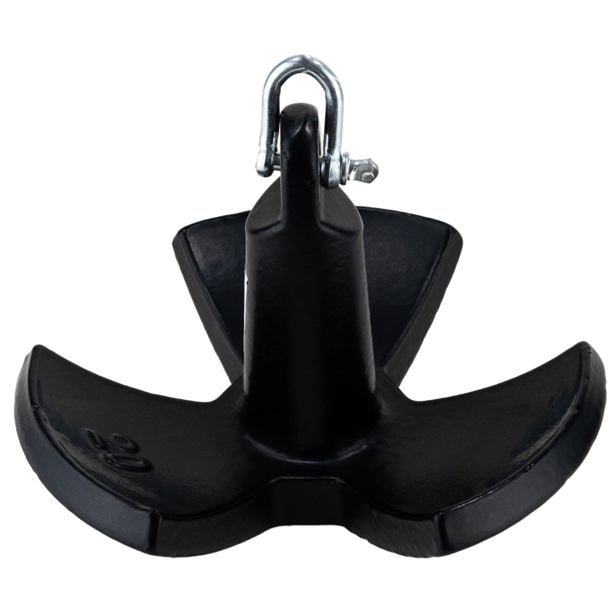 Five Oceans River Anchor, 20 Lb / 9 Kg, Cast Iron Black PVC Vinyl ...