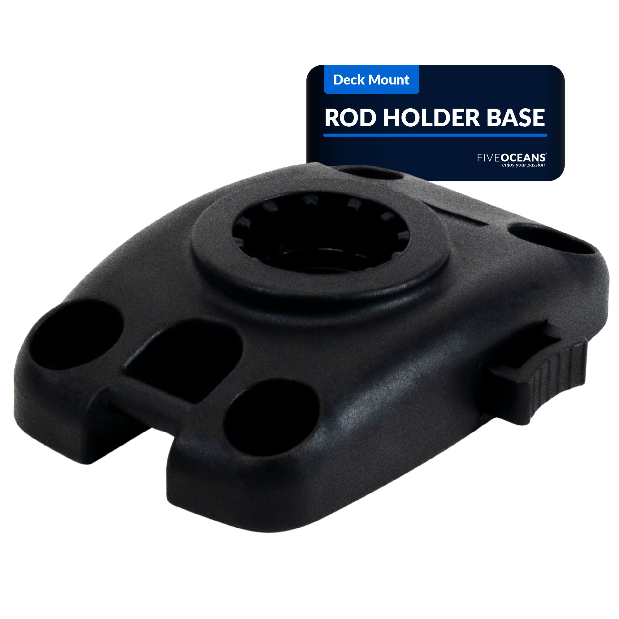Five Oceans Rod Holder Mount Base - Deck Mount Base with Spring-Loaded ...