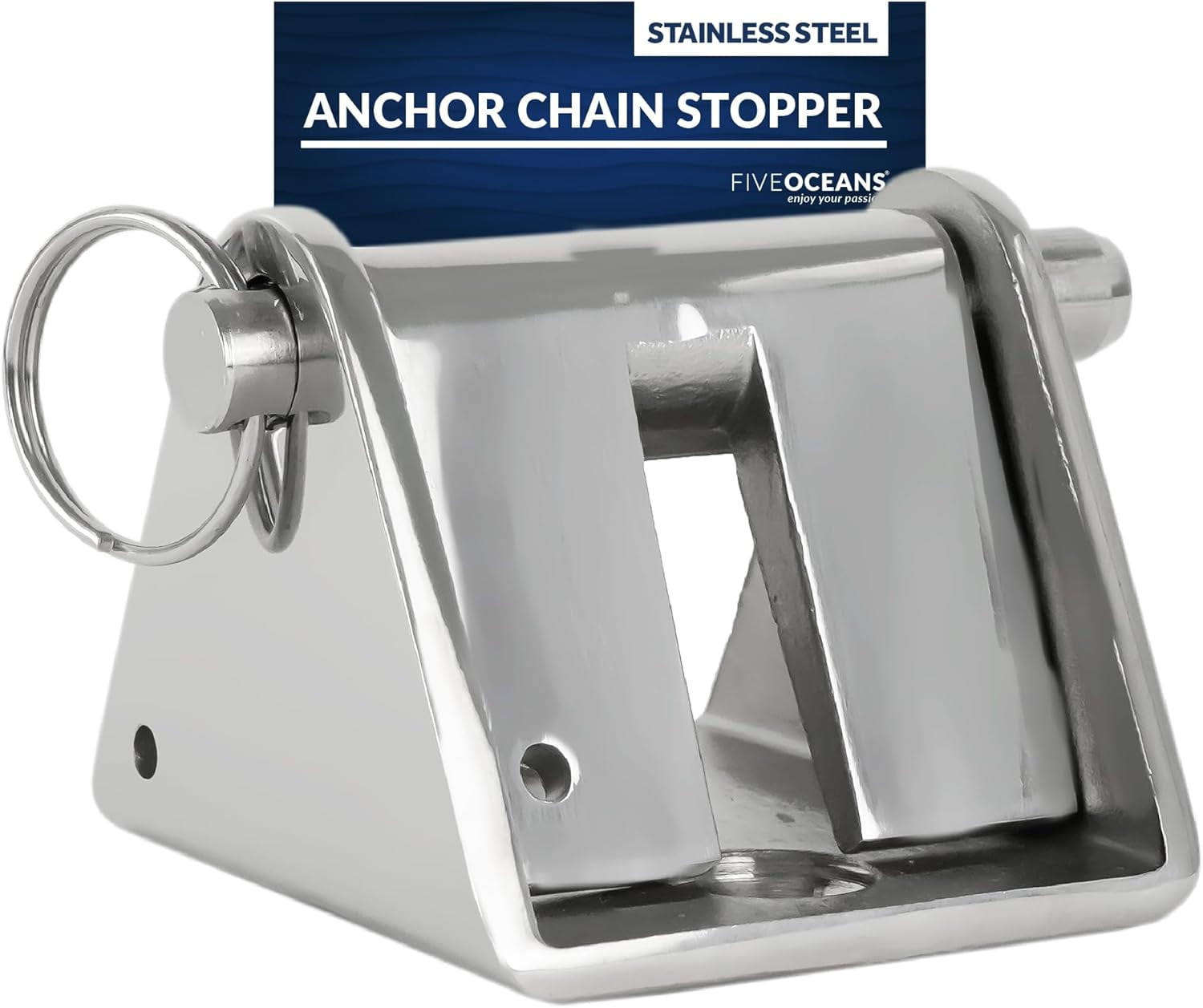 Five Oceans Stainless Steel Chain Lock Stopper for 5/16-Inch - 3/8-Inch ...