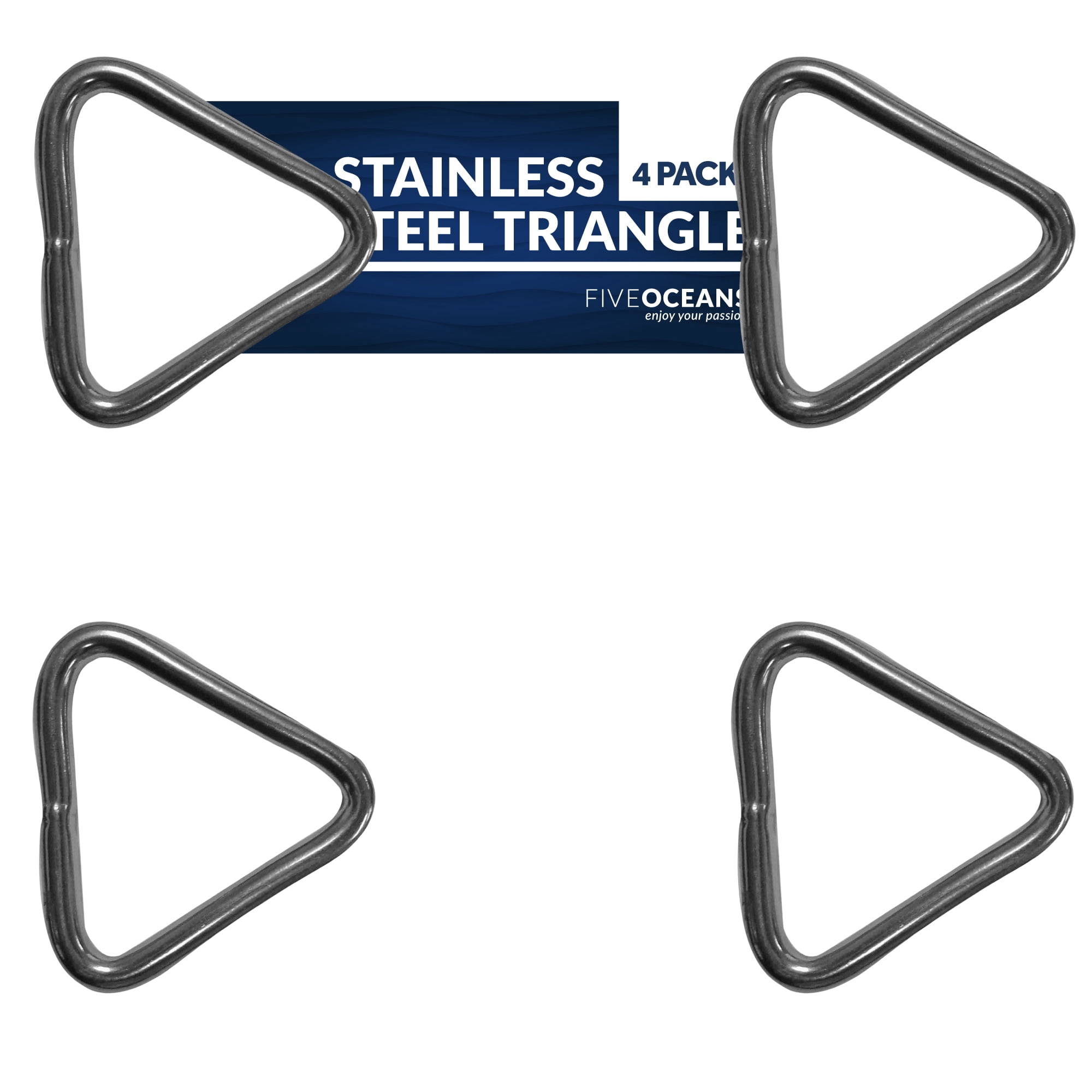 Five Oceans Stainless Steel Triangle, 1/4 x 2 inches (4-Pack) FO3808-M4 ...
