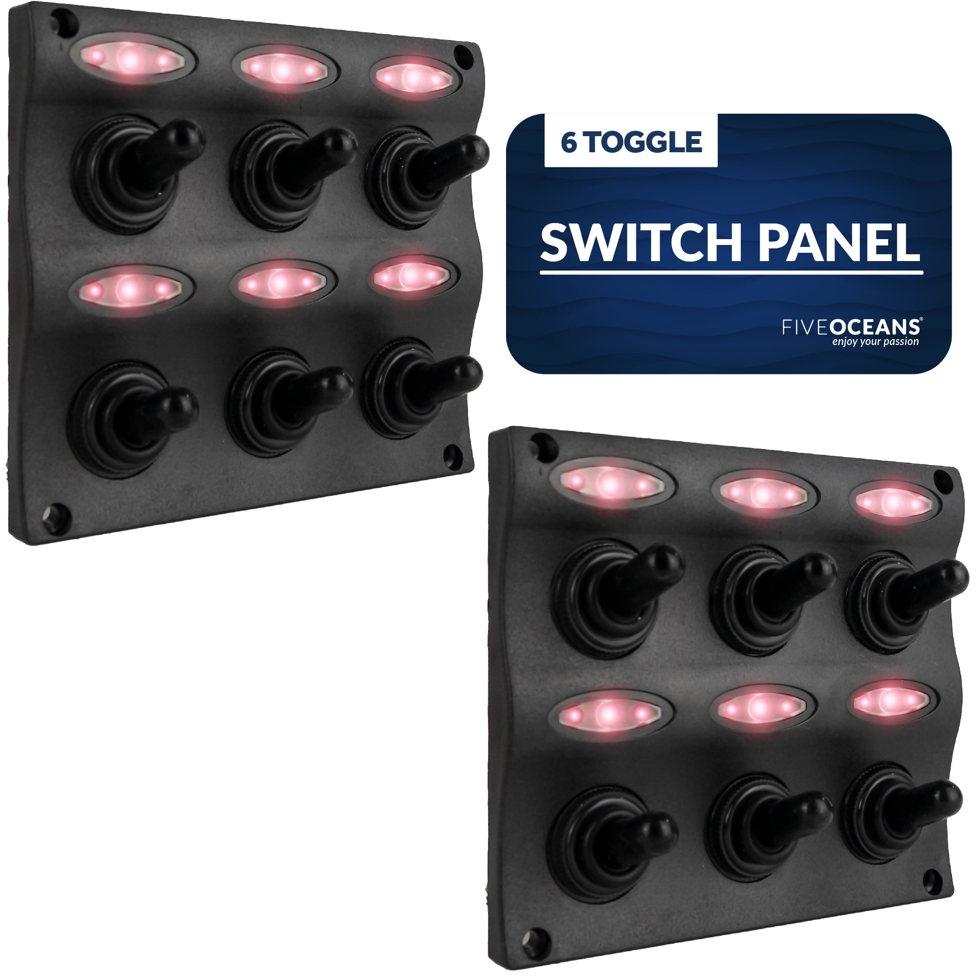 Five Oceans Switch Panel - Marine Switch Panel, Toggle Switch Panel ...