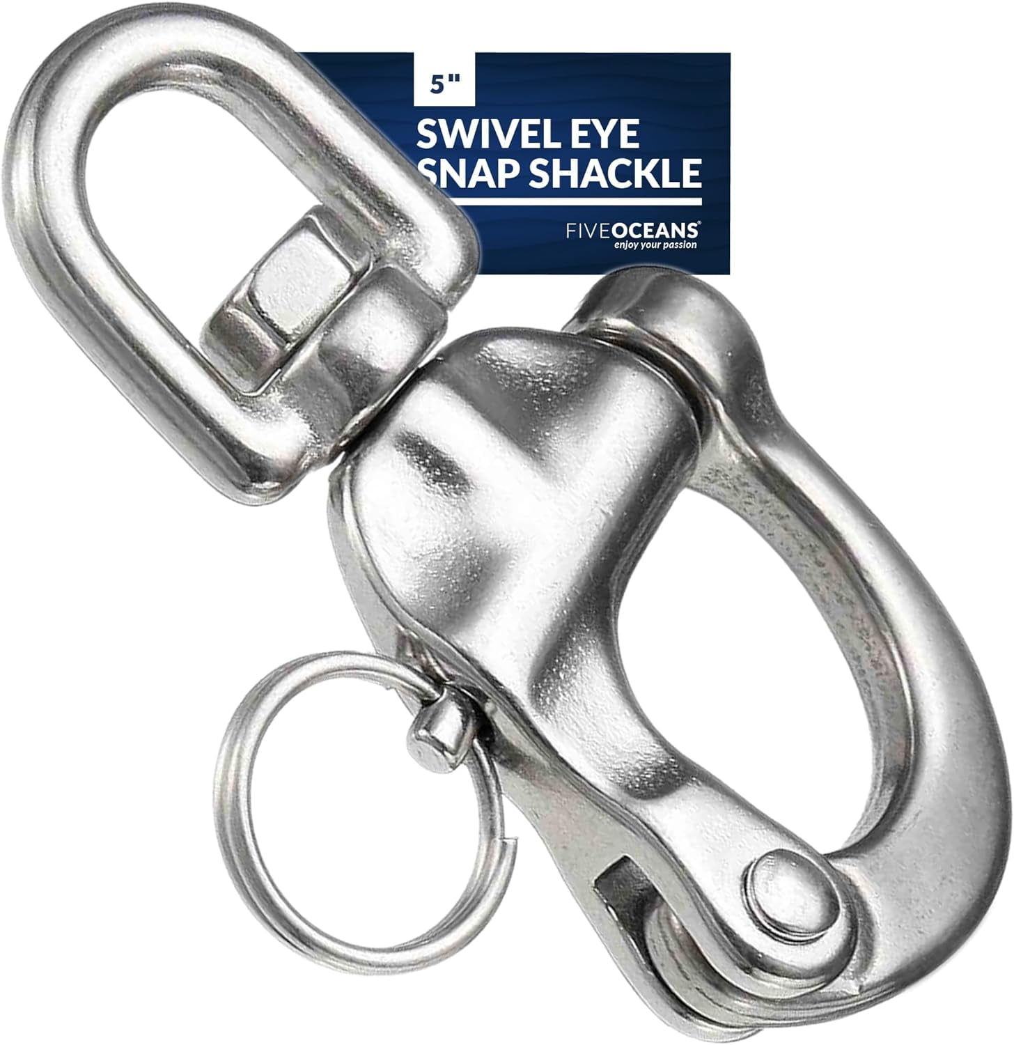 Five Oceans Swivel Eye Snap Shackle Quick Release Bail Rigging for ...