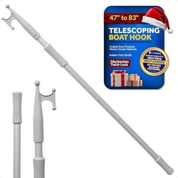 Five Oceans Telescoping Boat Hooks Extends from 47" to 83" - Walmart.com