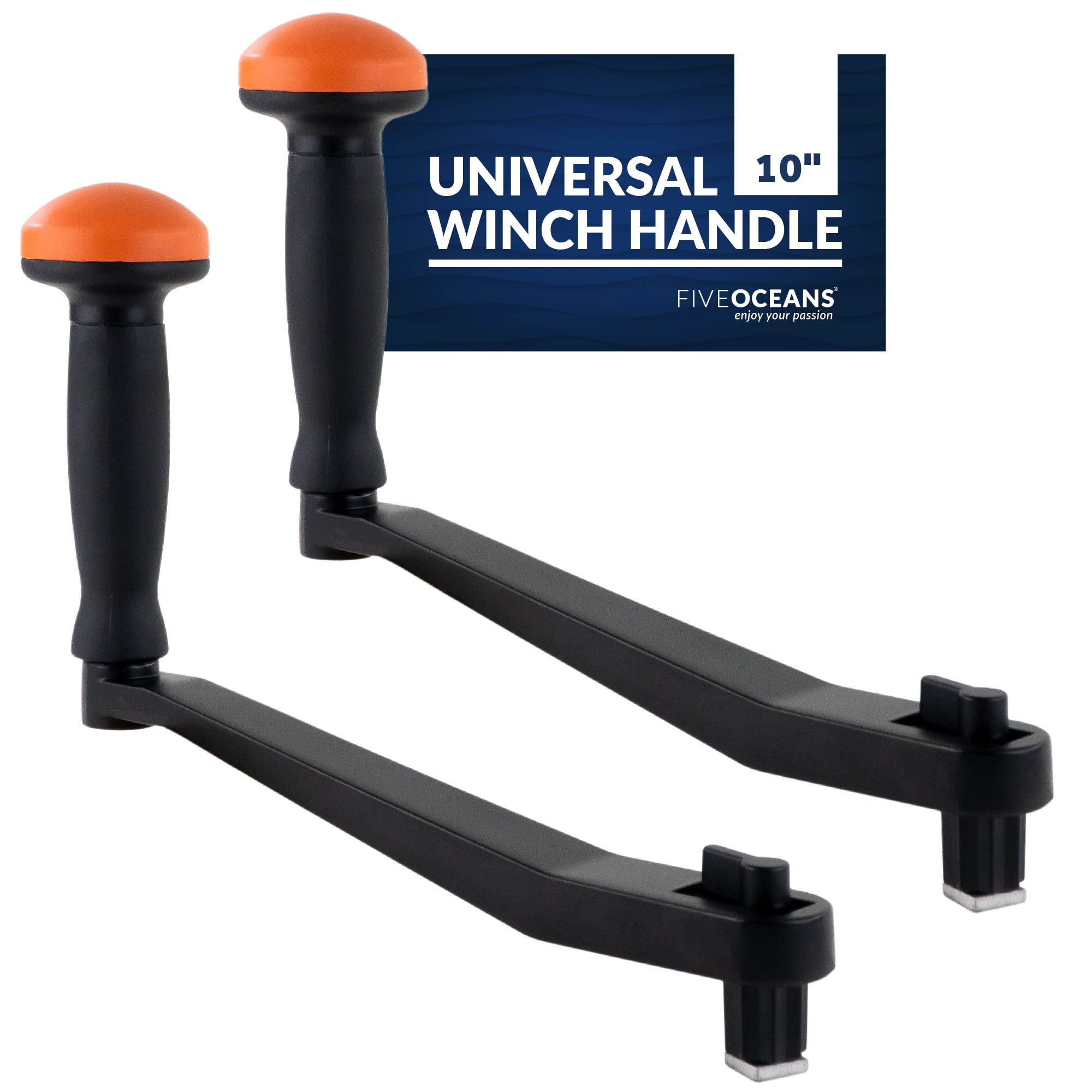 Five Oceans Universal Aluminum Lock-in Winch Handle, 10 inches - FO3743 ...