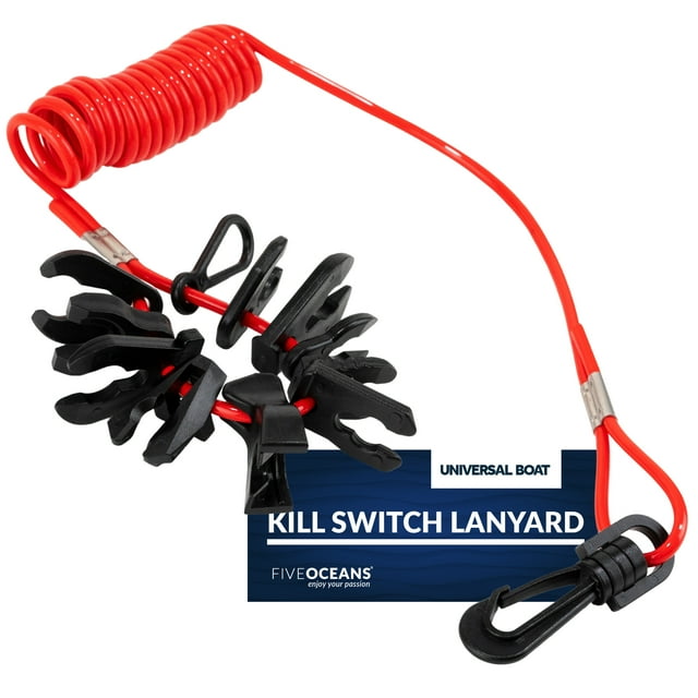 Five Oceans Universal Boat Kill Switch Lanyard, Marine Ignition Key Set ...