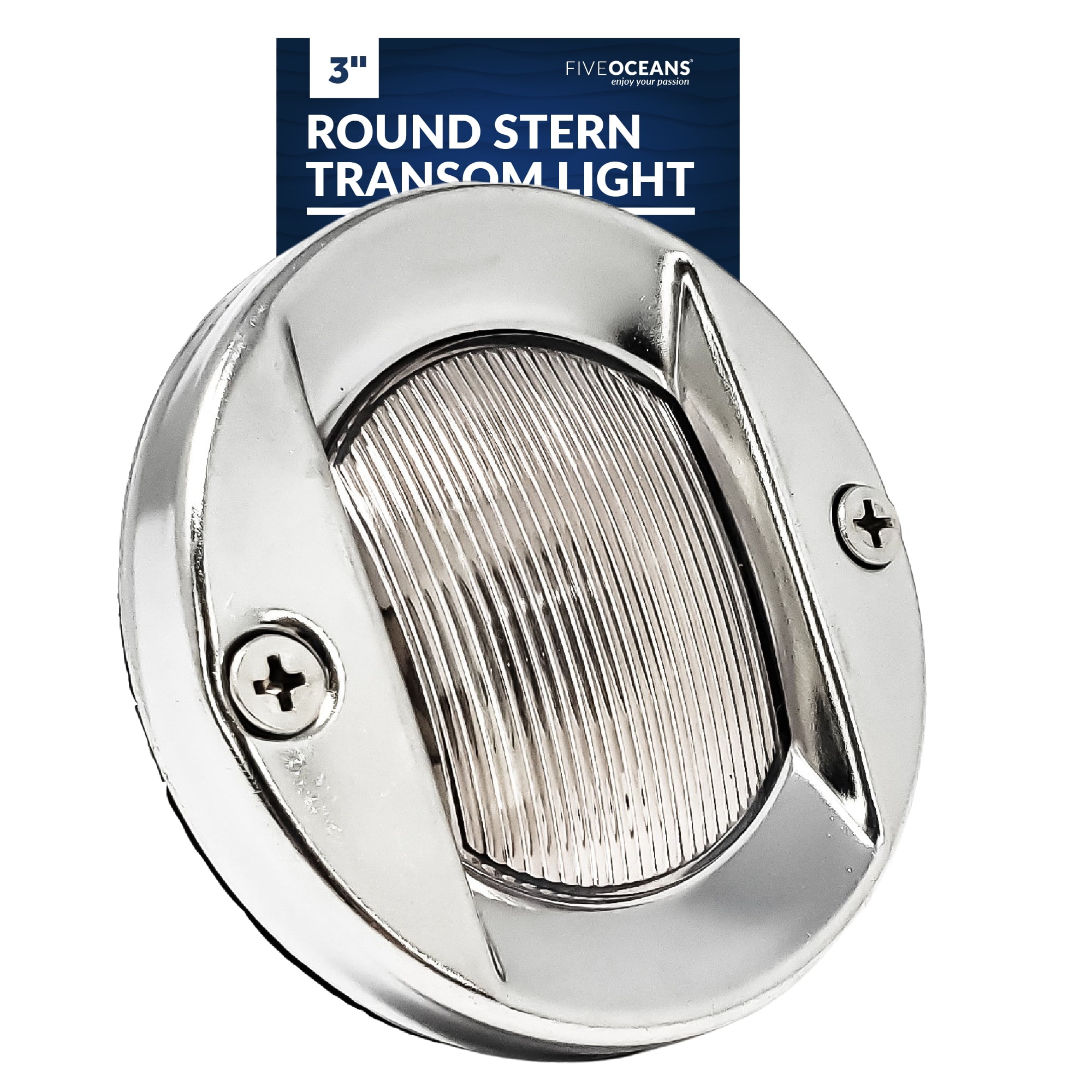 Five Oceans White Transom Navigation Light S.Steel AISI 316 FO2415 ...