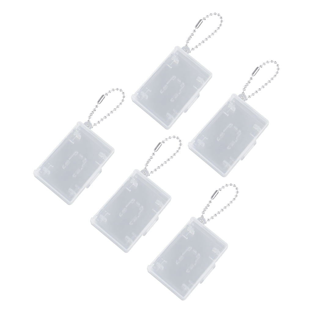 Five Pack Game Card Container Holders Storage Box Plastic With Internal ...