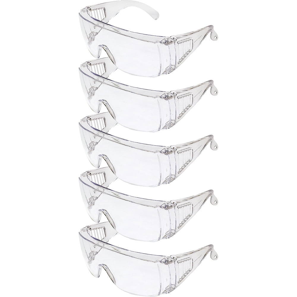 Five Pairs MotoFrames High Impact Safety Glasses, Goggles Fits Over the ...