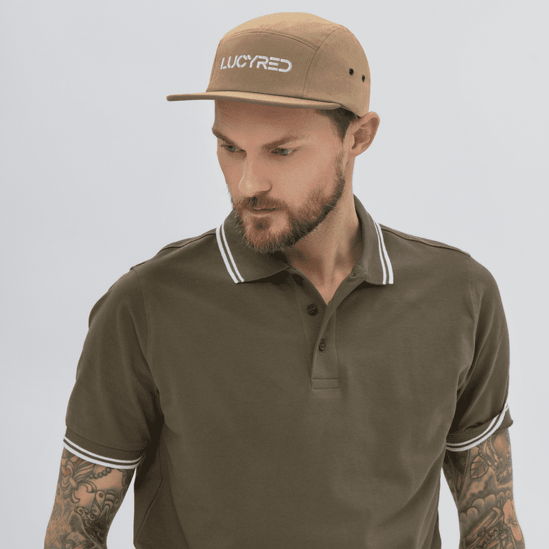 Five Panel Cap 3D Puff (White Logo) (Khaki) - Walmart.com