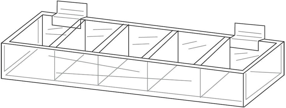 Five Pocket Acrylic Display Trays for Slatwall, 29994 - Walmart.com