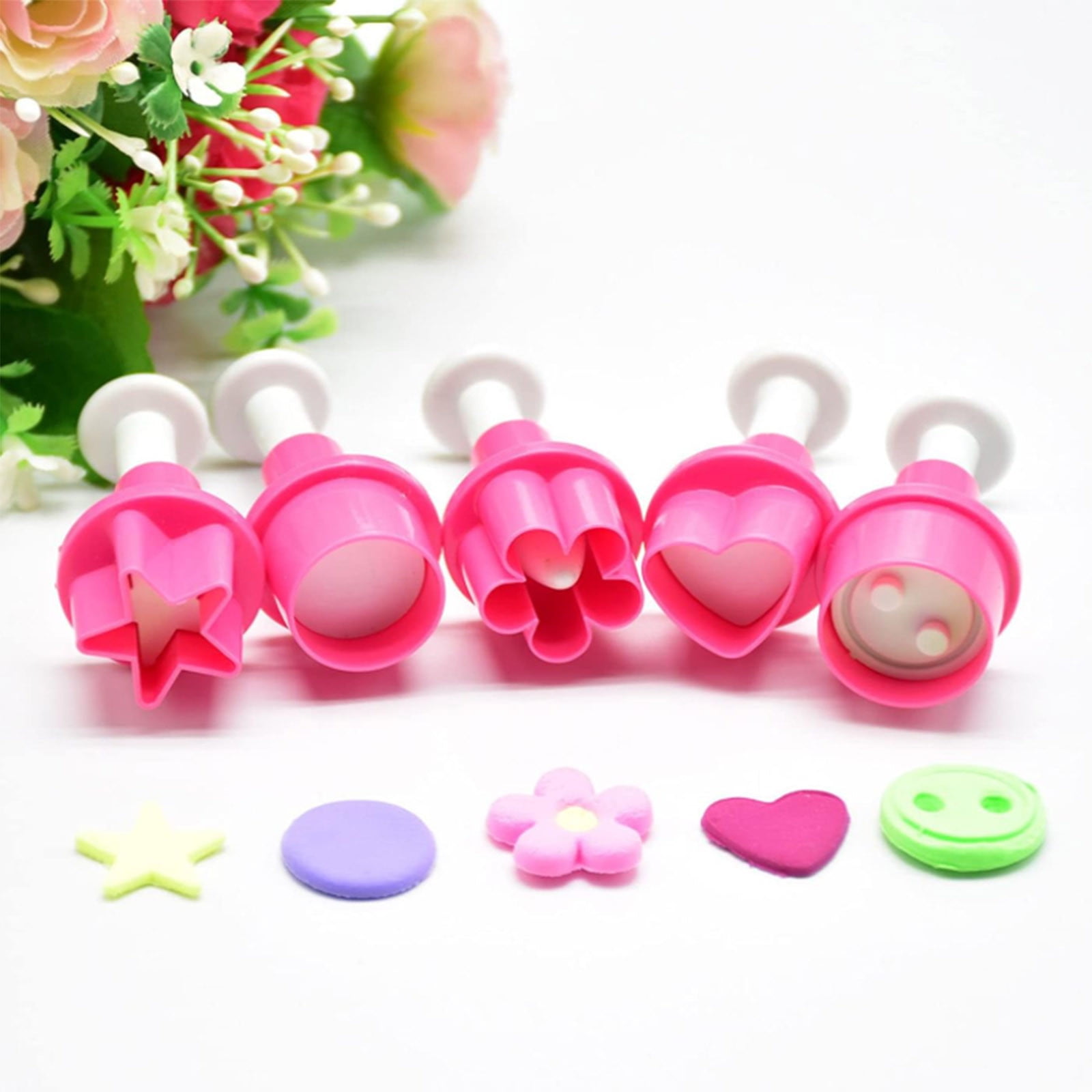 Five Pointed Star Circular Love Embossing Spring Pressing Flipping ...