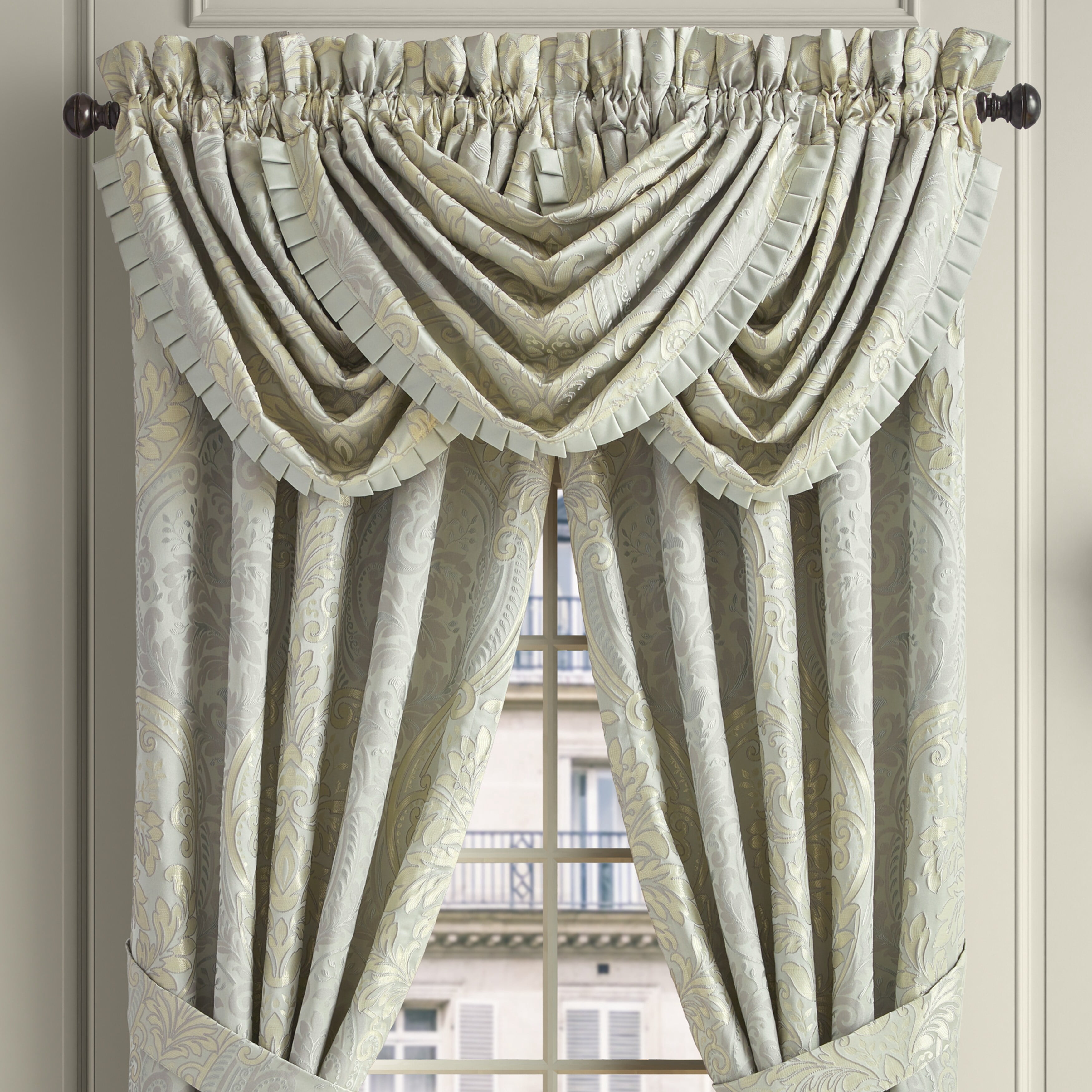 Five Queens Court Berlin Spa Window Waterfall Valance - Walmart.com