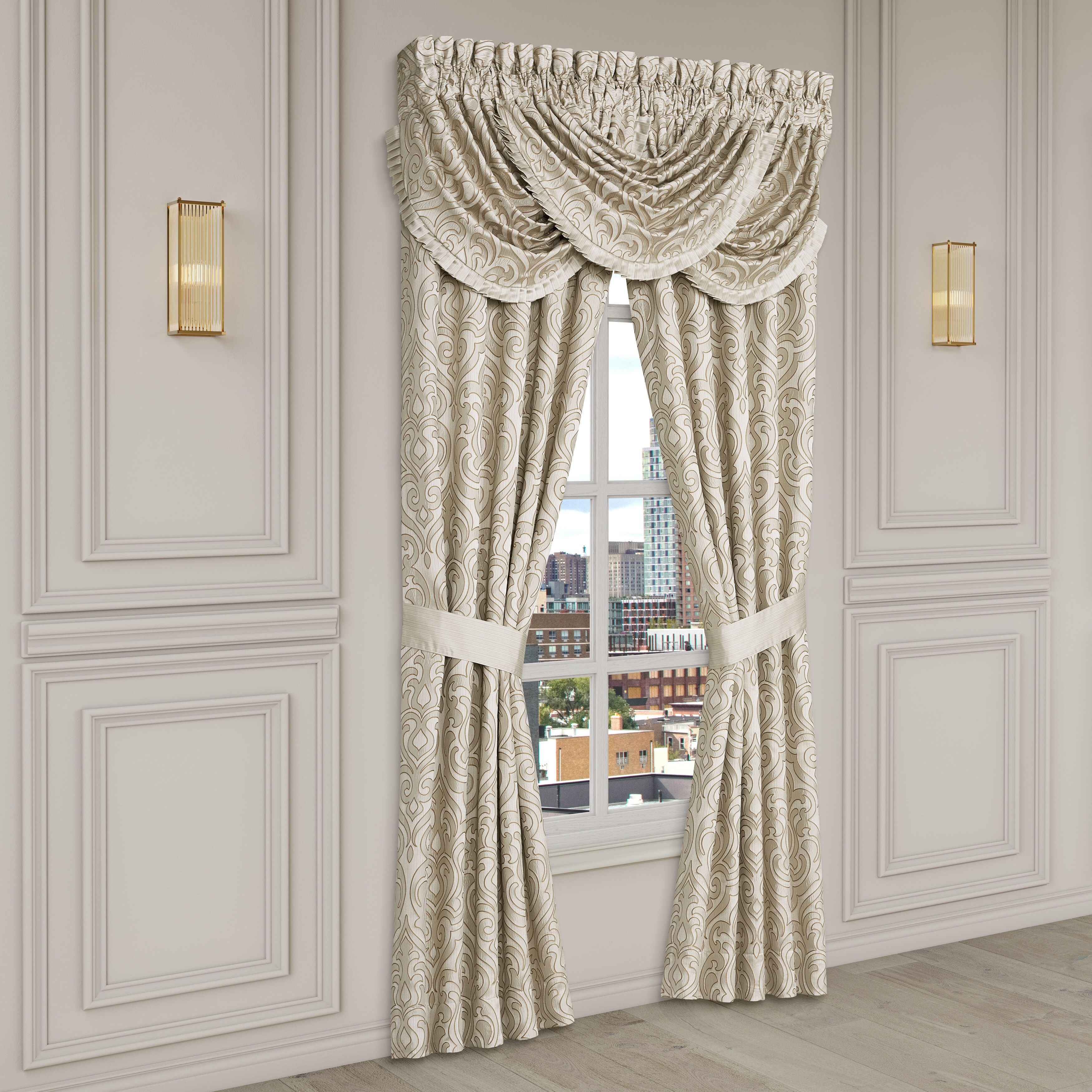 Five Queens Court Lagos Window Waterfall Valance - Walmart.com