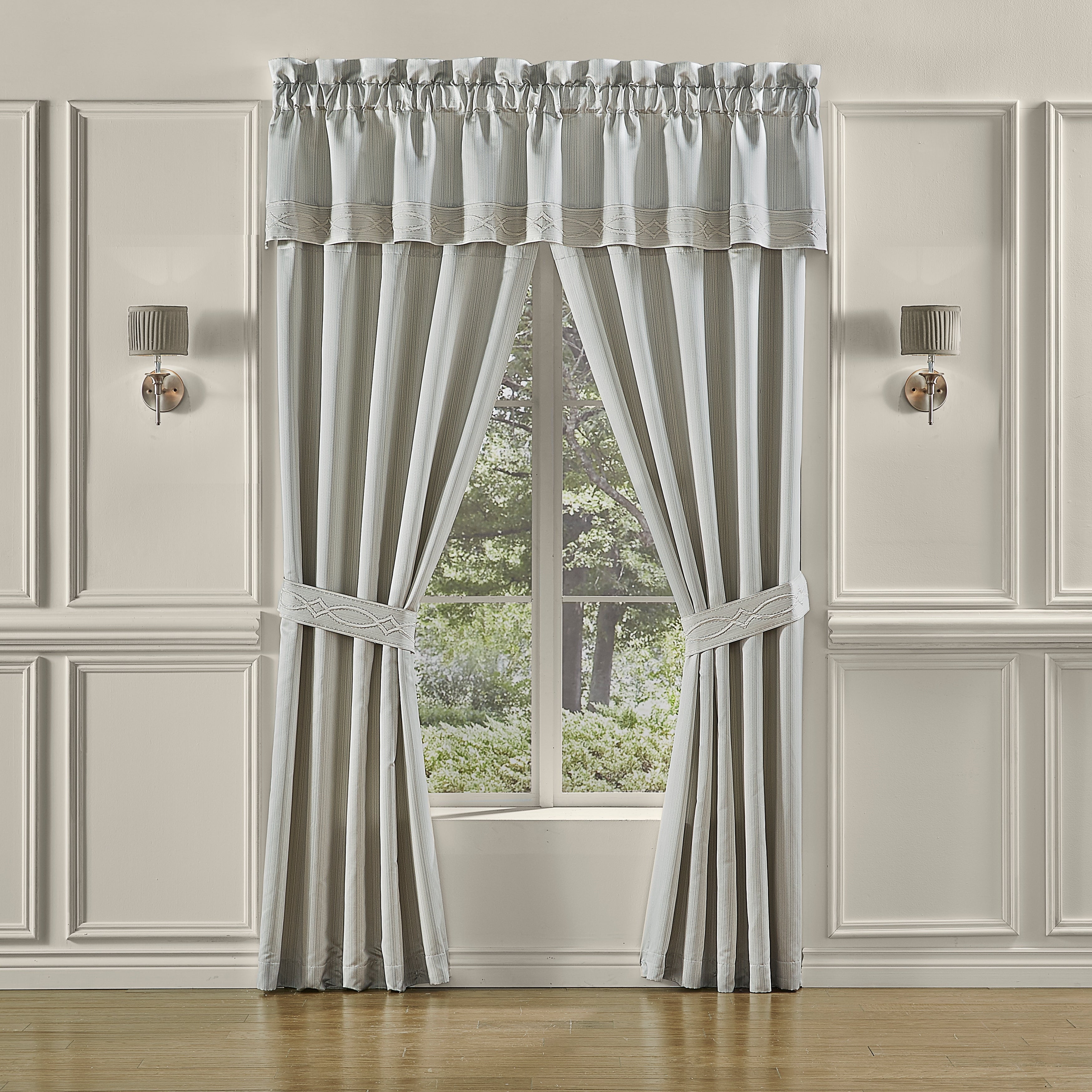 Five Queens Court Nouveau 84" Window Panel Pair - Walmart.com