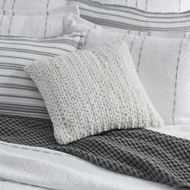 Five Queens Court Sag Harbor 18" Square Decorative Throw Pillow ...