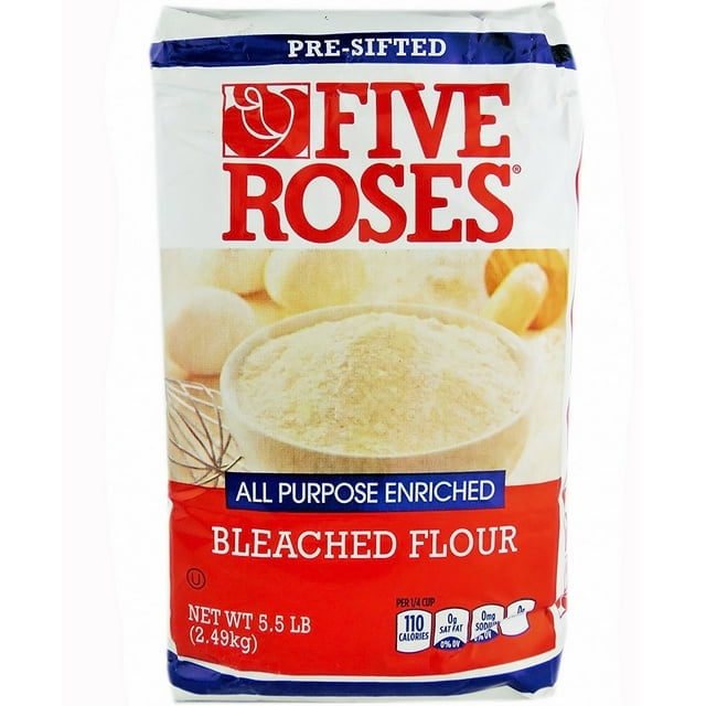Five Roses All Purpose Enriched Bleached Flour, 5.5 LB - Walmart.com