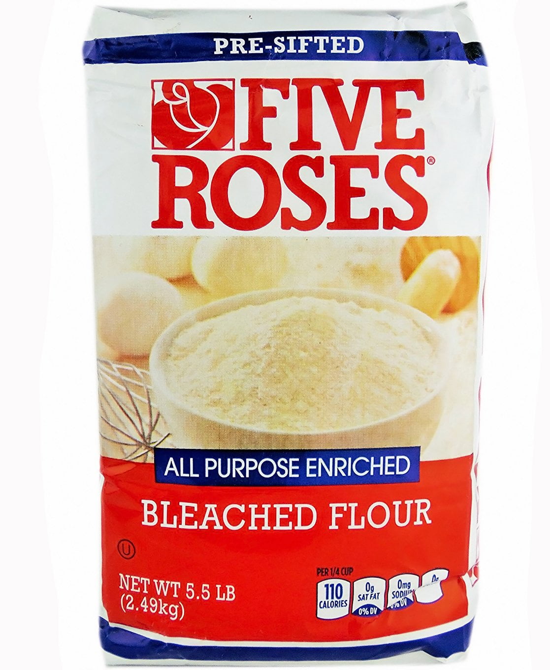 Five Roses All Purpose Enriched Flour, 5.5 Lb, 2.49 Kg - Walmart.com