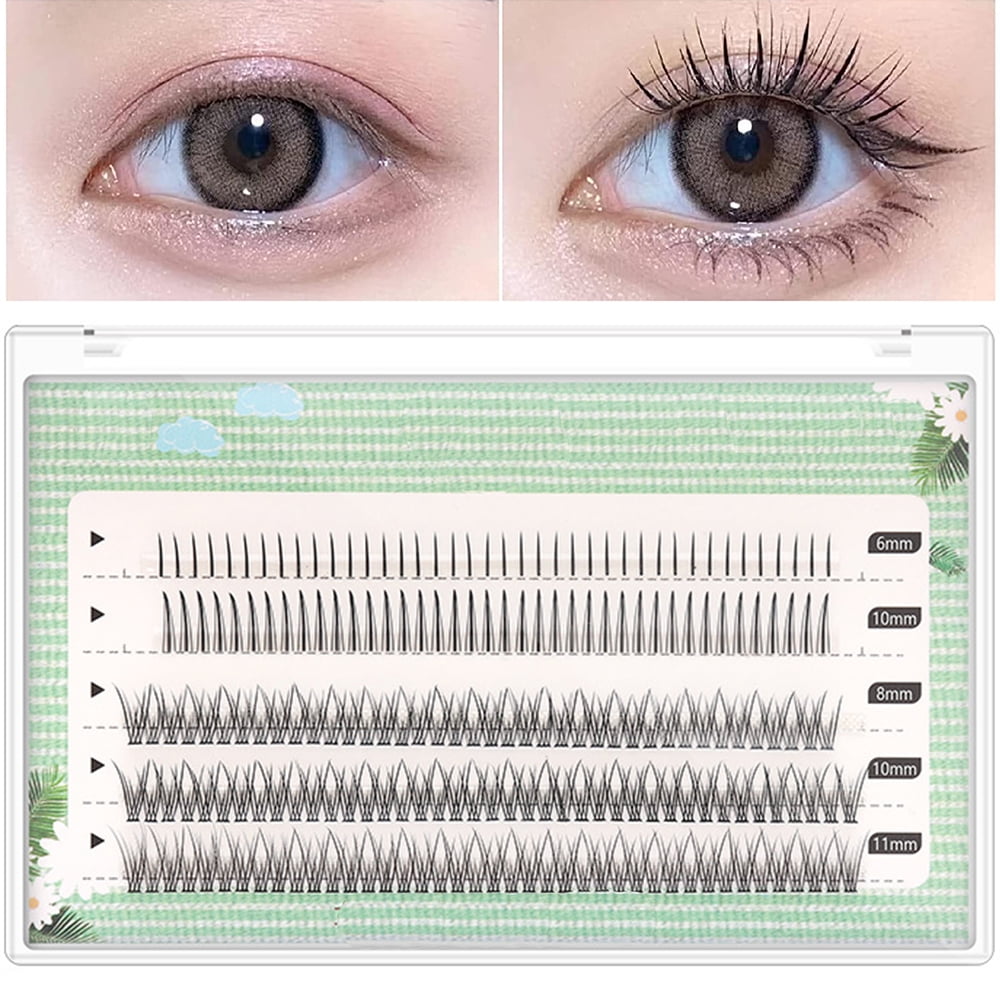 Five Rows of Mixed Lower Eyelashes+A+Fish Tail, 40 in A Row, 200Pcs in ...