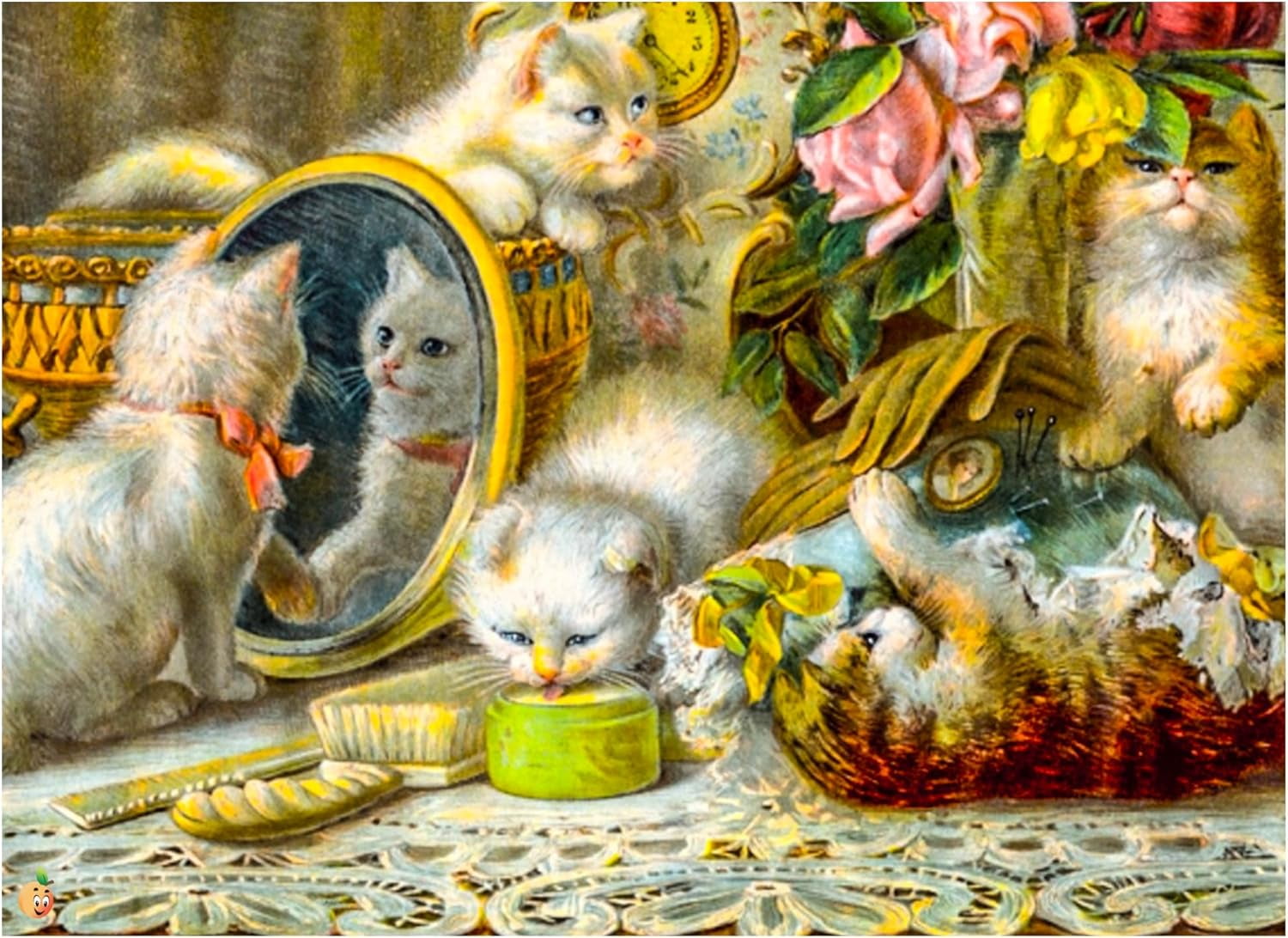 Five Senses Cats Cats Puzzles for Adults 1000 Pieces, Impossible Hard ...