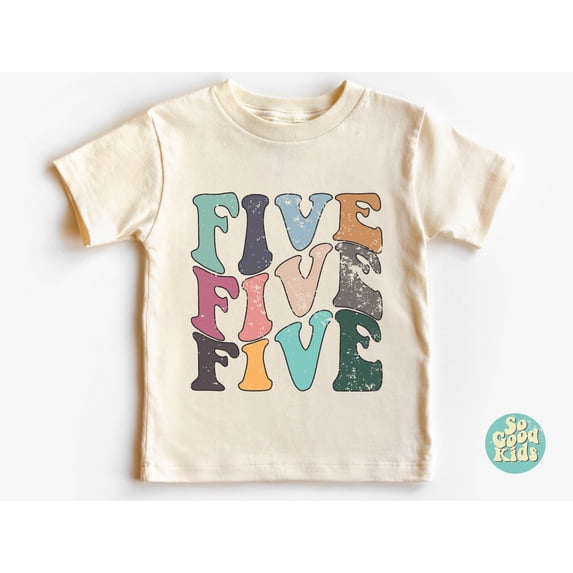 Five Five Five Shirt, Fifth Birthday Shirt, 5Th Birthday Gift, Five T ...