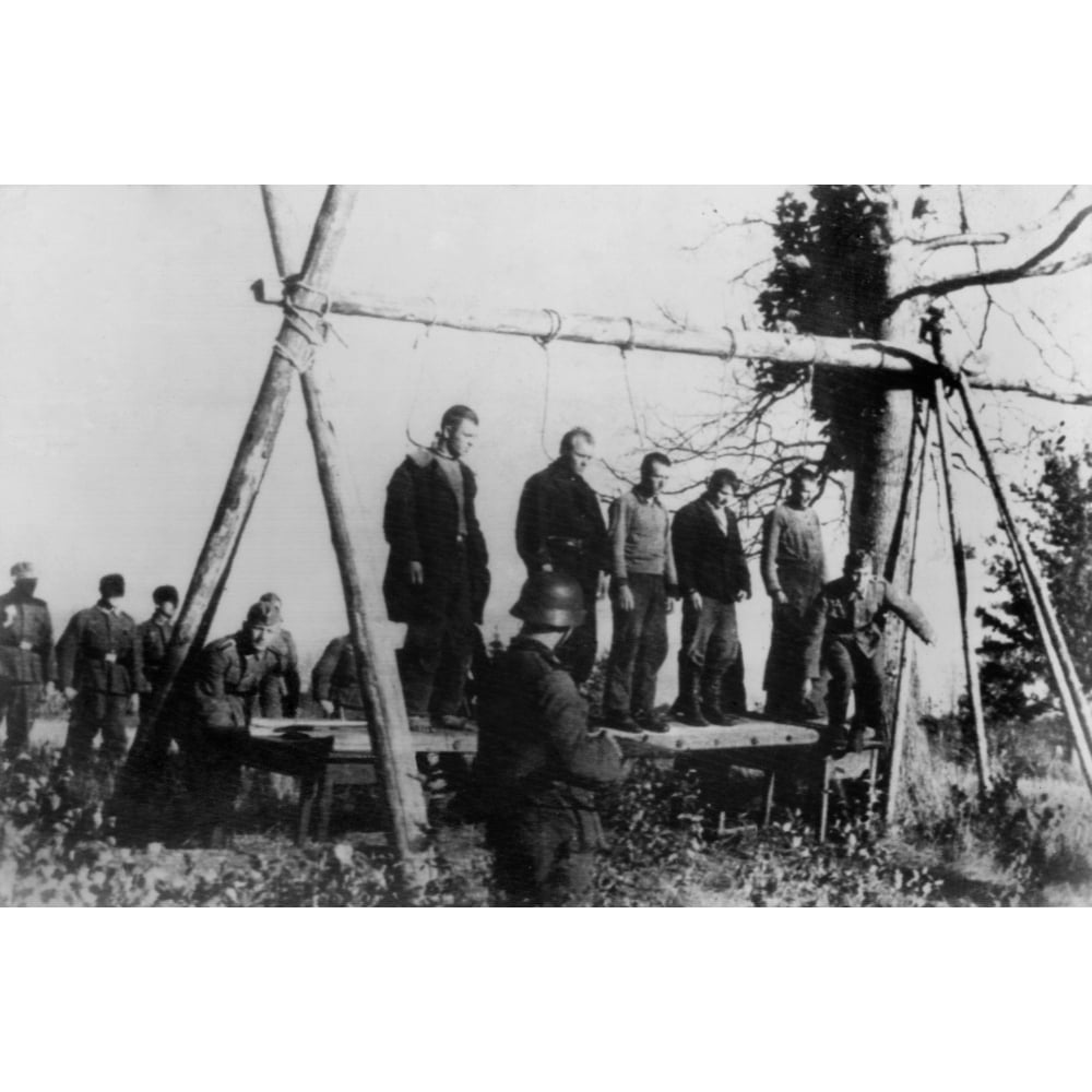 Five Soviet Civilians To Be Hanged By German Soldiers History (24 x 18 ...