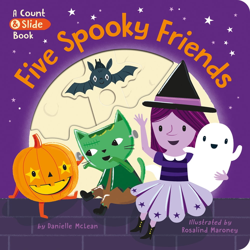 Pre-Owned Five Spooky Friends: A Count & Slide Halloween Board Book for ...