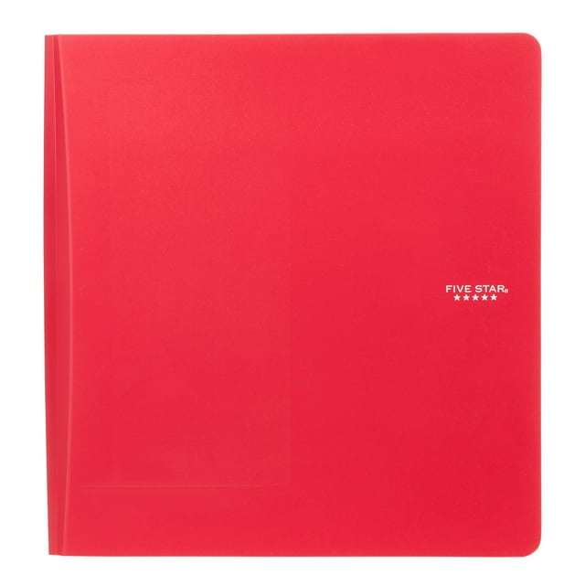 Five Star 1.5 Inch Plastic Binder, Red, 300 Sheet Capacity - Walmart.com