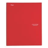 Five Star 2-Pocket Folder with Prong Fasteners, Red (34557) - Walmart.com