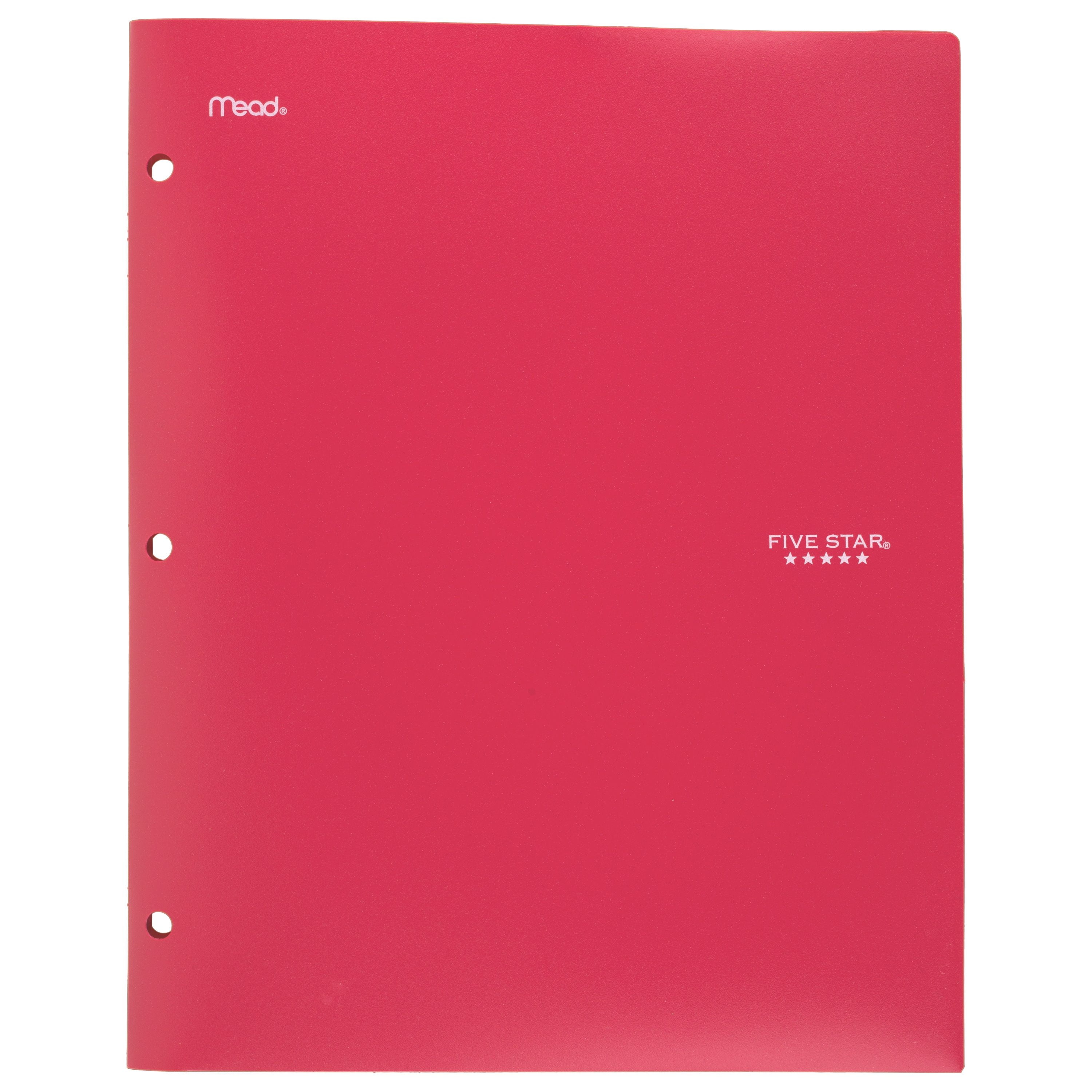 Five Star 2-Pocket Stay-Put Plastic Folder, Assorted Colors (33943 ...