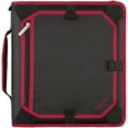 "Five Star 2"" Zipper Binder, Expansion Panel, Black/Red, Three Ring ...