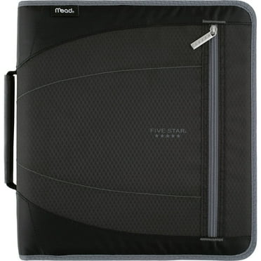 Five Star 2" Zipper Binder Plus Multi Access File, Berry (72540 ...