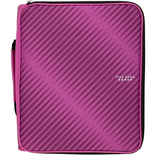"Five Star 2"" Three Ring Zipper Binder with Multi Access File, School ...