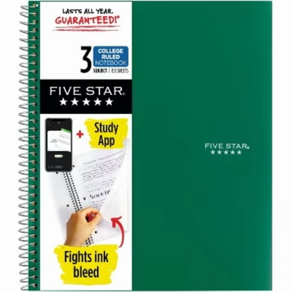 3-Subject Spiral Notebooks in Spiral Notebooks - Walmart.com